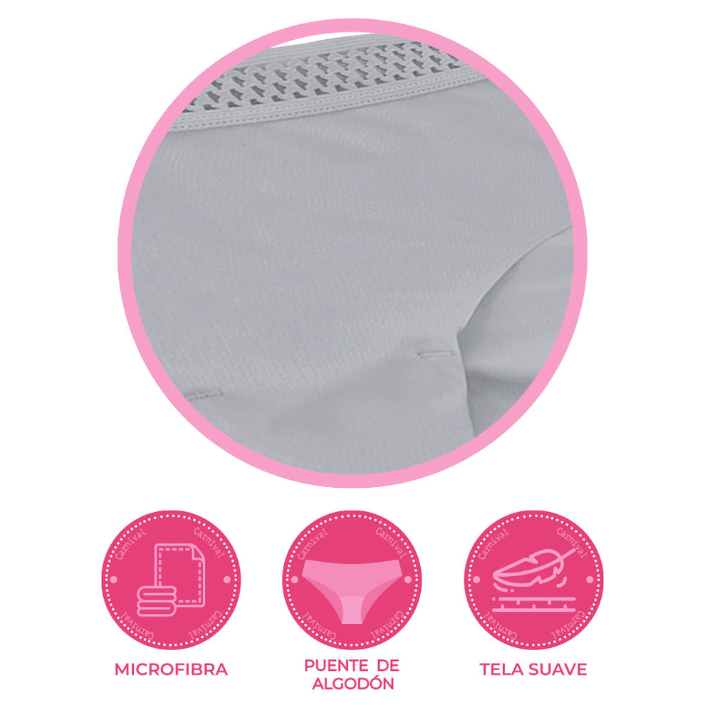 Calzón tipo cachetero corte láser 73789 Carnival. Lencería para Mujer ...